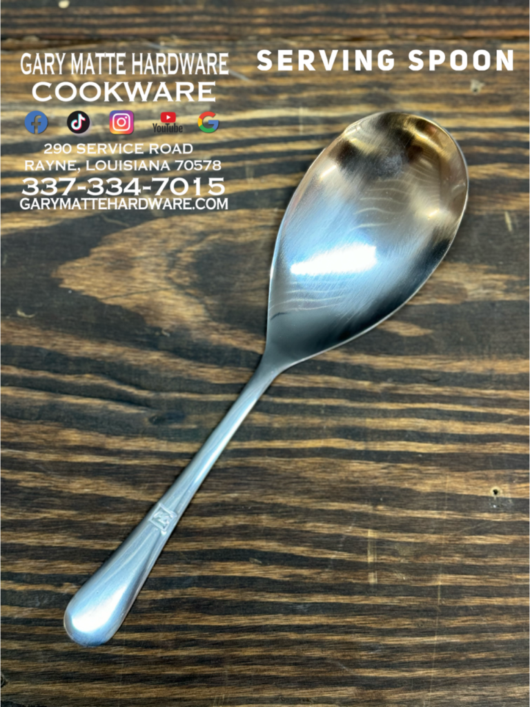 Stainless Steel Serving Spoon - Gary Matte Hardware